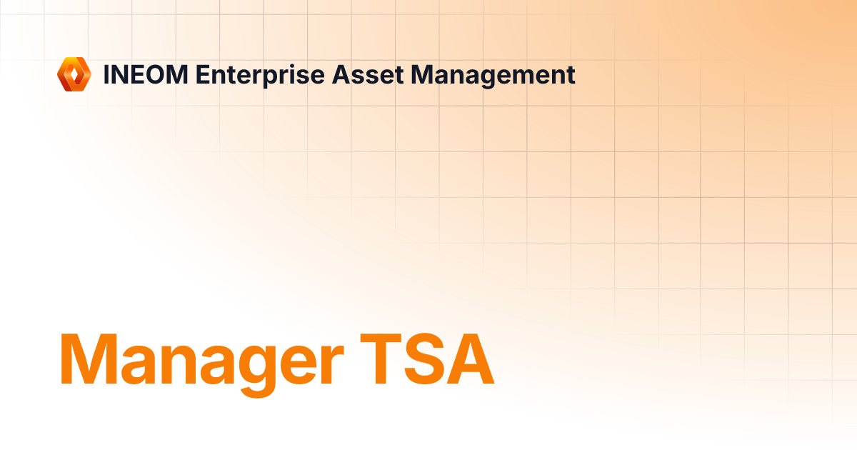 Manager TSA | INEOM Enterprise Asset Management